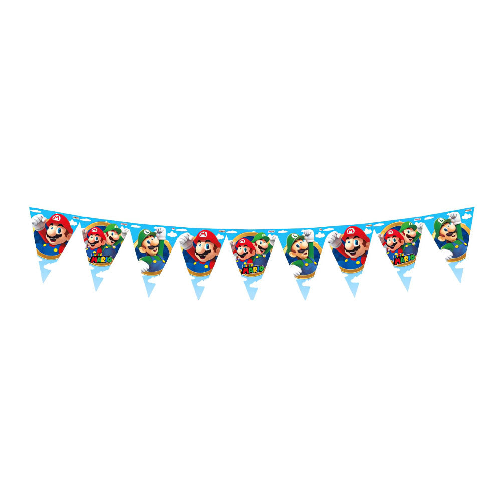 Banderin Mario Bros - Cumpleaños para niños | Confetti – Confetti Colombia
