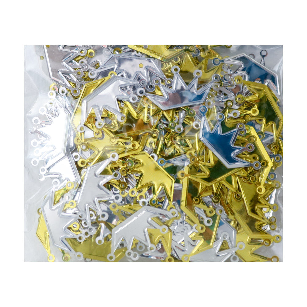 Confeti de Mesa Coronas Dorado Plata x 1 und - Todo para fiestas ...