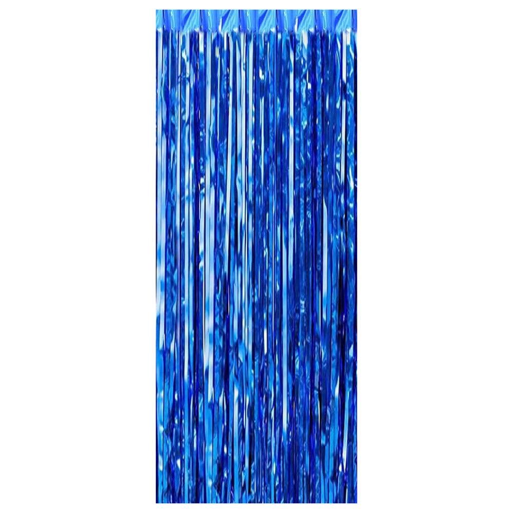 Cortina Metalizada Azul Rey Holografica x 1 und | Cortinas metalizadas ...