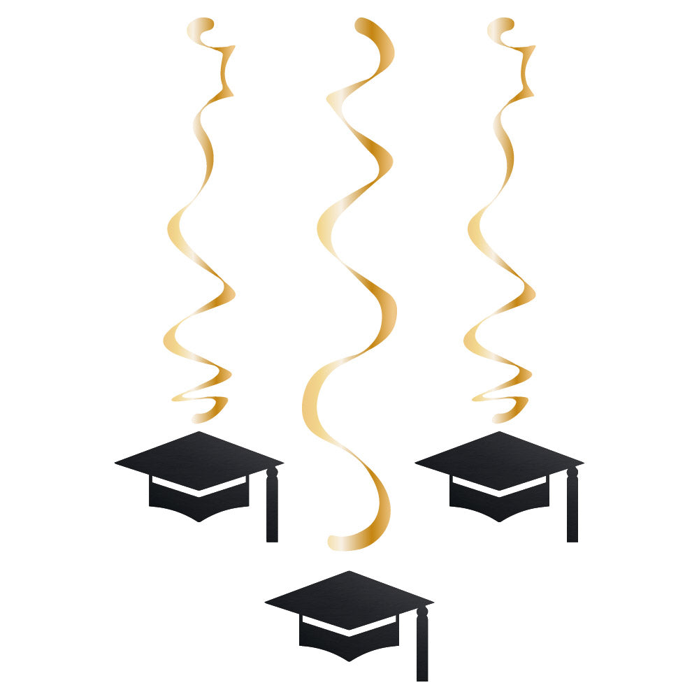 Espirales Birrete Grado x 3 und - fiesta de grados | Confetti ...