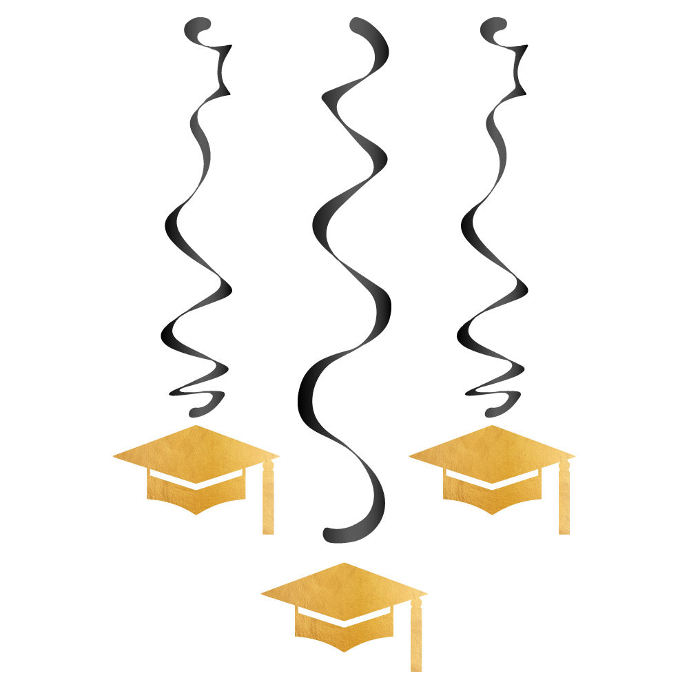 Espirales Birrete Grado x 3 und - fiesta de grados | Confetti ...