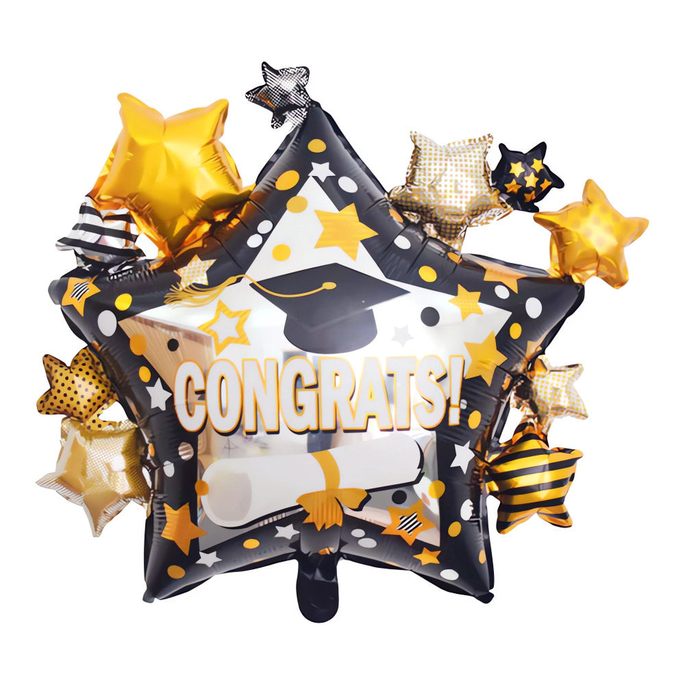 Estrella Metalizada Congrats 2D x 1 und | Adornos de graduación ...