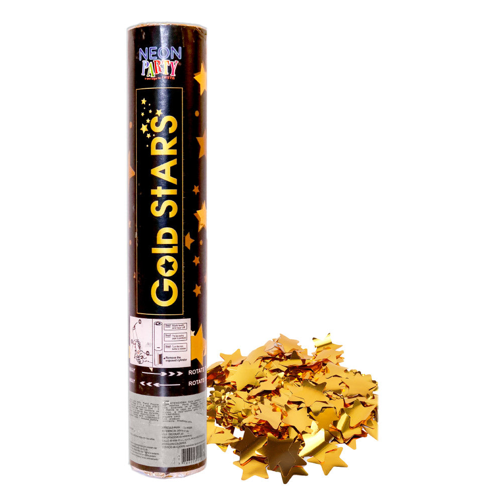 Lanza Confetti Estrellas Doradas x 1 und - Lanza Confetti | Confetti ...
