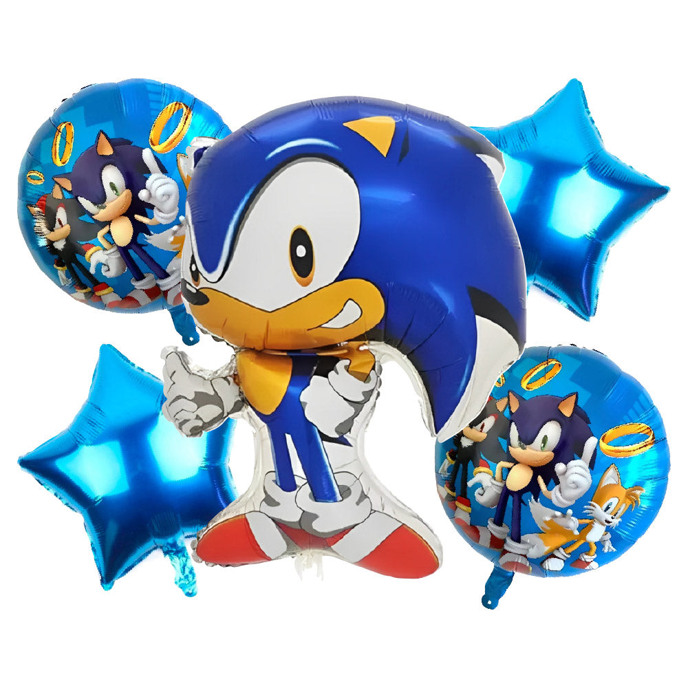 Kit Metalizado Sonic x 5 und - Cumpleaños para niños | Confetti ...