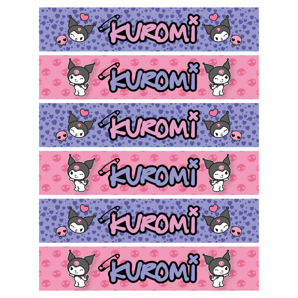 Sticker Kuromi para Botella x 12 und | Todo para fiestas infantiles ...