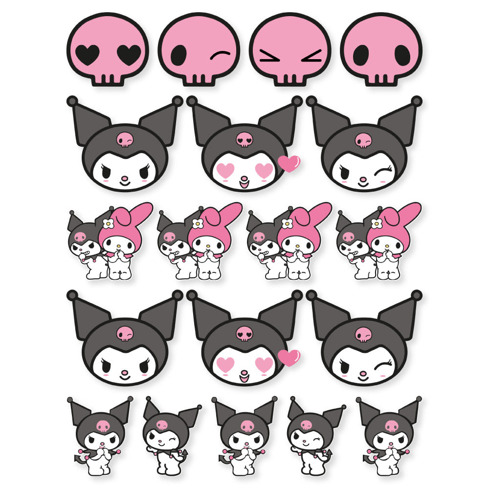 Sticker Kuromi Multiusos x 19 und - Todo para fiestas | Confetti ...