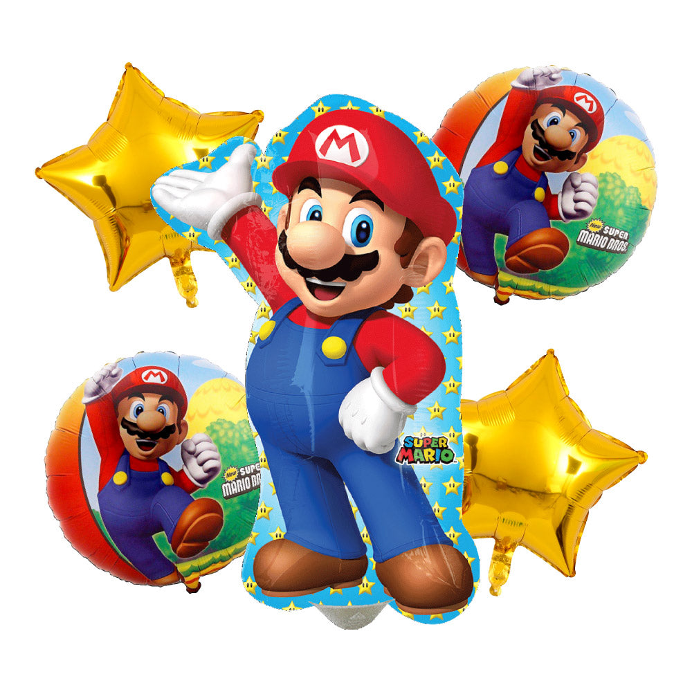 Kit Metalizado Mario Bros x 5 und - Kits de globos para fiestas ...